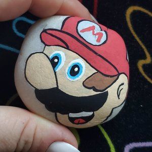 PaintedRoxRUs | Accents | Super Mario Bros Hand Painted Rock Set Ooak ...